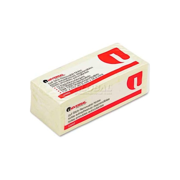 United Stationers Supply Universal One® Standard Self-Stick Notes, 1-1/ ...