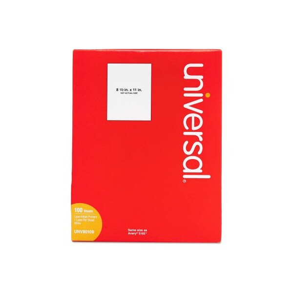United Stationers Supply Universal® Laser Printer Permanent Labels, 8-1 ...