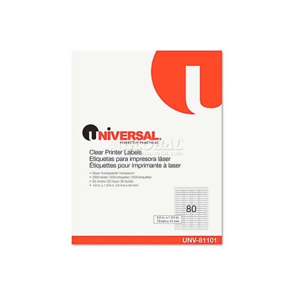 United Stationers Supply Universal One® Laser Printer Permanent Labels ...