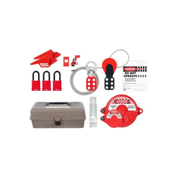 Abus K930 Electrical, Valve, and Combined Lockout/Tagout Safety Toolbox ...