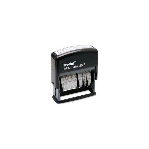 U.S. Stamp & Sign Trodat Self-inking Message/Date Stamp, 12 Phrases, 3/ ...