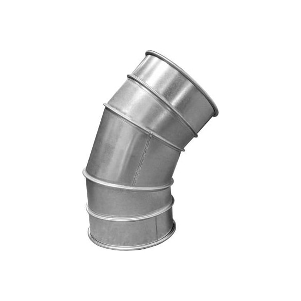 Us Duct Clamp Together 45 Deg Elbow 1.5 CLR, 14" Diameter, Galvanized ...