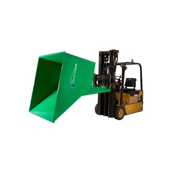 Valley Craft Hydraulic Powered Self-Dumping Hopper, 2 Cu. Yd., 2,000 Lb ...