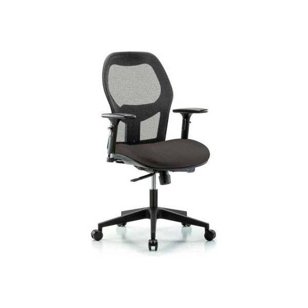 E Com Mesh Back Antibacterial Industrial Chair - Vinyl Seat - Meteor ...