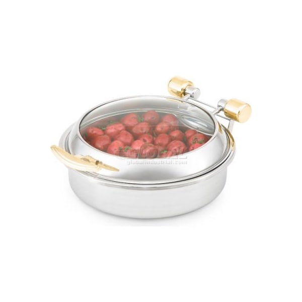 Vollrath Co VollrathÂ Glass Induction Chafer - Brass Trim Stainless ...