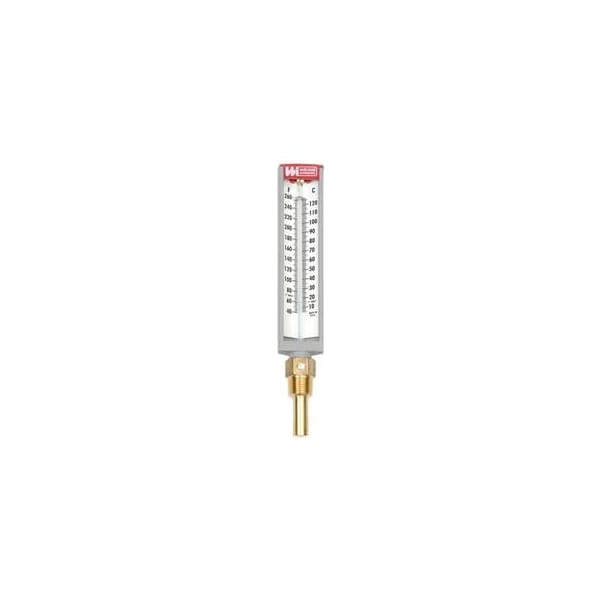 Weiss Instruments 5" scale hot water thermometer, straight form, 2 ...
