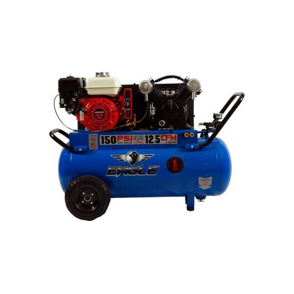 Wood Industries Eagle Portable Gas Air Compressor w/ Honda GX Engine, 5 ...