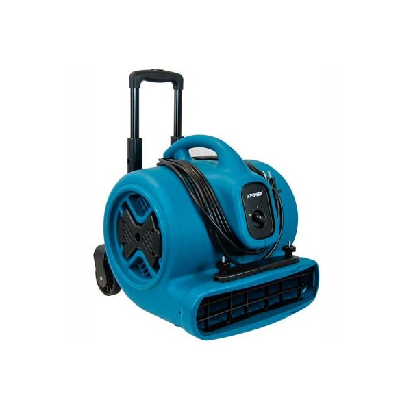 Xpower XPOWER Stackable Air Mover With Telescopic Handle & Wheels, 3 ...