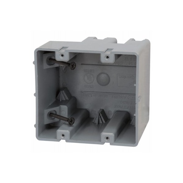 Southwire Electrical Box, 38 cu in, Romex Box Type, 2 Gangs, PVC ...