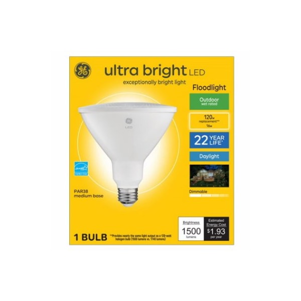 Current GE LED 16W PAR38 Bulb 93128856 | Zoro