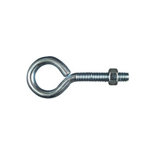 National Hardware Eye Bolt 1/4"-20, 2 in Shank, 9/16 in ID, Steel ...