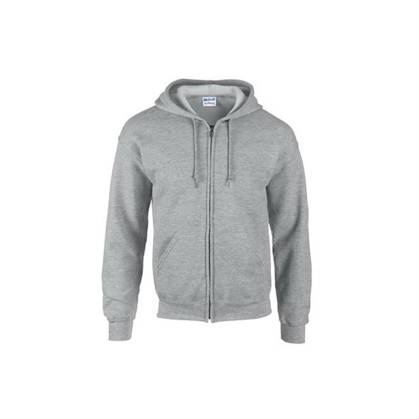 Gildan Branded Apparel Srl XL GRY Full Zip Hoody 253450 | Zoro