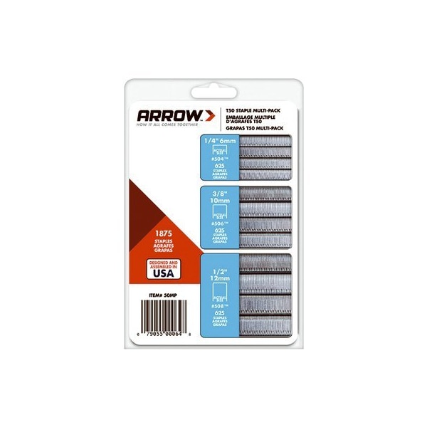 Arrow Fastener 1875CT Multi T50 Staple 50MP | Zoro
