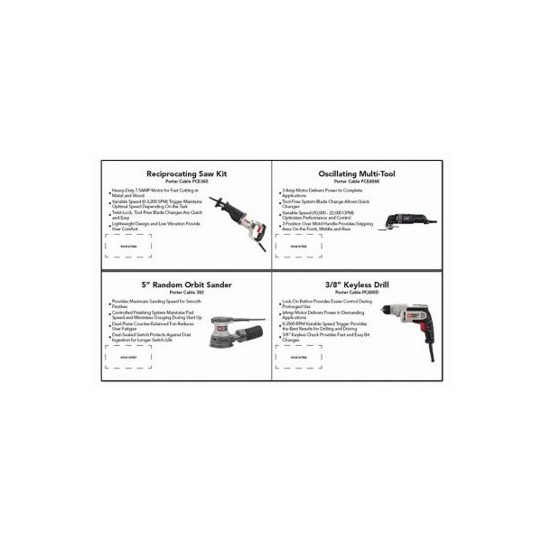 The Imagine Group Porter Cable PT Cards R31PC-PTC-PC | Zoro