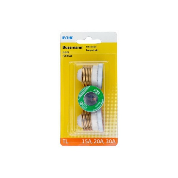 COOPER BUSSMANN Plug Fuse Kit, 125V AC Time-Delay, - BP/TL-A