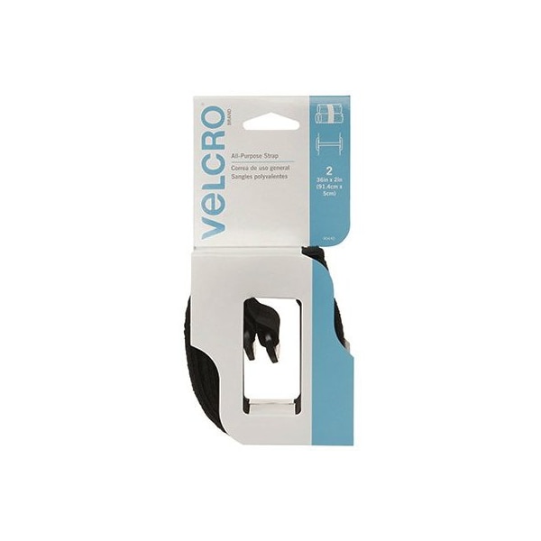 Velcro Brand 2PK2x36 BLK Velco Strap 90440 | Zoro