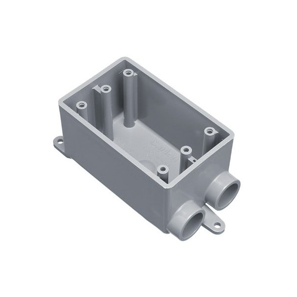 Abb Electrical Box, 18 cu in, FSC Box Type, 1 Gang, PVC E982EFN-CTN | Zoro
