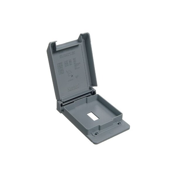Abb Electrical Box Cover, 1 Gang, Rectangular, Non-Metallic E98SSCN-CAR ...