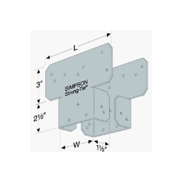Simpson Strong-Tie G185 4x Post Cap ZMax AC4Z | Zoro