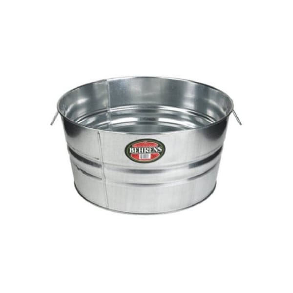 Behrens 11 Gallon Galvanized Steel Round Tub 1GS | Zoro