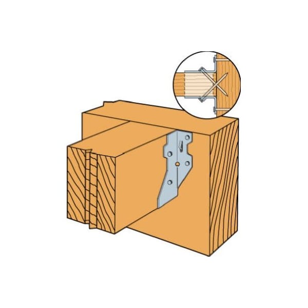Simpson Strong-Tie 4x6 DBL Shear Hanger LUS46 | Zoro