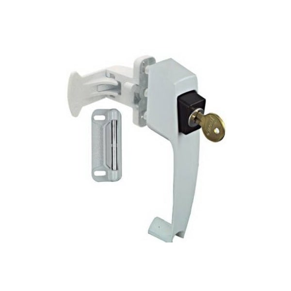 National Hardware WHT Push Latch Key Lock N213-124 | Zoro