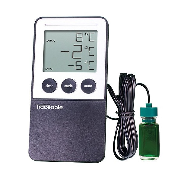 Traceable Fridge Freezer Thermometer with Bottle Probe 5650TR | Zoro