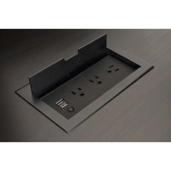 Brandstand Brandstand® CubieFlip® Concealable Flush Mount Desk Power ...