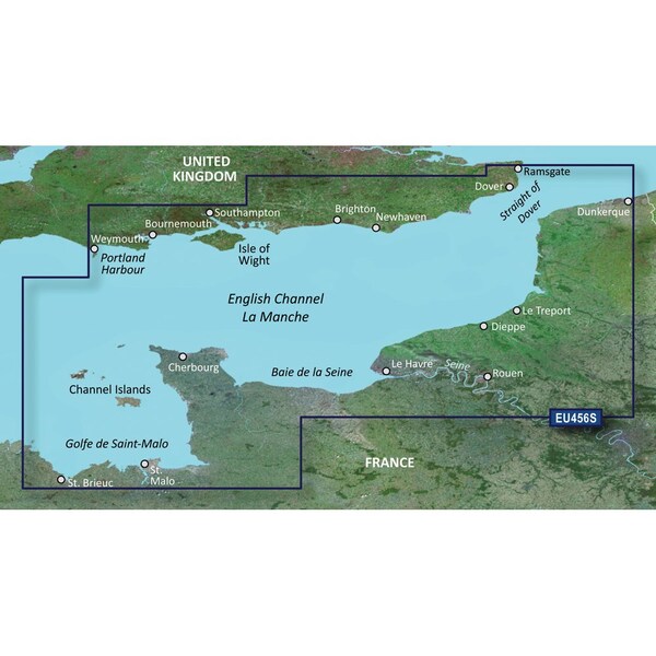 Garmin BlueChart g3 Vision HD, VEU465S, The Solent & Channel Islands ...