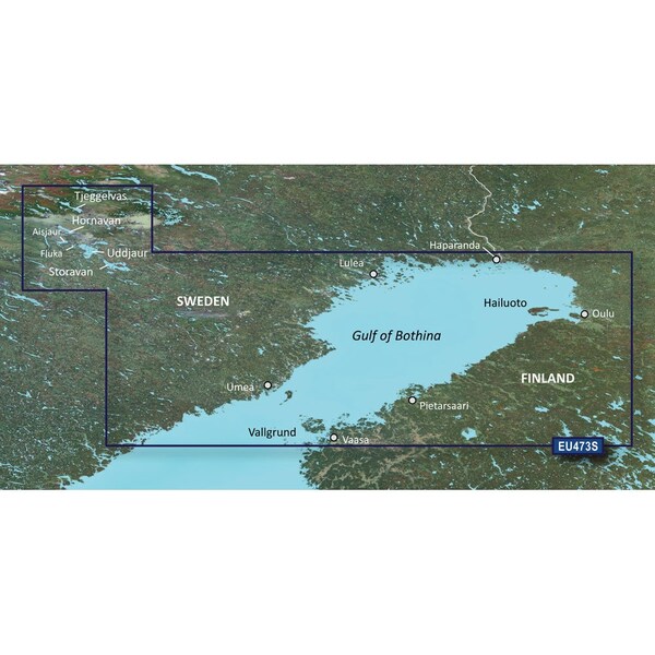 Garmin BlueChart g3 Vision HD, VEU473S, Gulf of Bothnia, North, microSD ...