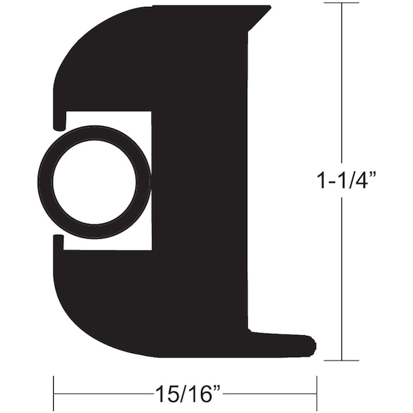 Taco Marine Flex Vinyl Rub Rail Kit - Black w/Black Insert - 50' - 1-1/ ...
