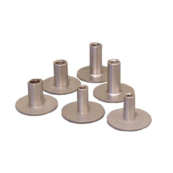 Weld Mount .75 in. Tall Stainless Standoff Through Thread w/5/16 in. x ...