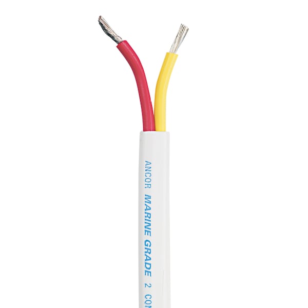 Ancor Primary Wire, Marine, 18 AWG, 2C C, White, Vinyl, Stranded, 600V ...
