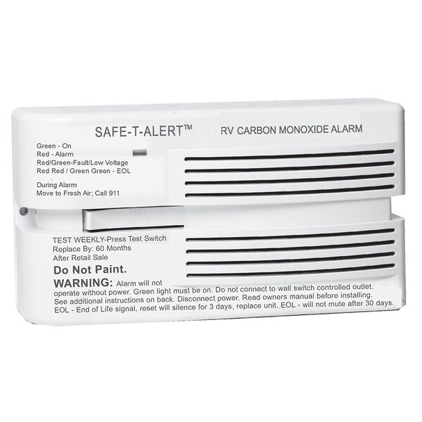 Safe-T-Alert 65 Series RV Surface Mount Carbon Monoxide Alarm 65-541WHT ...