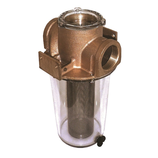 Groco ARG-2500 Series 2-1/2" Raw Water Strainer Stainless Steel Basket ...