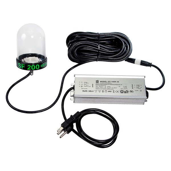 Hydro Glow Sf200W Led 200W Underwater Dock Light 50' Cord SF200W | Zoro