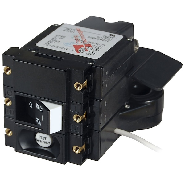 BLUE SEA SYSTEMS 30A, 2 pole Circuit Breaker, A, 120/240V AC, - 3102100