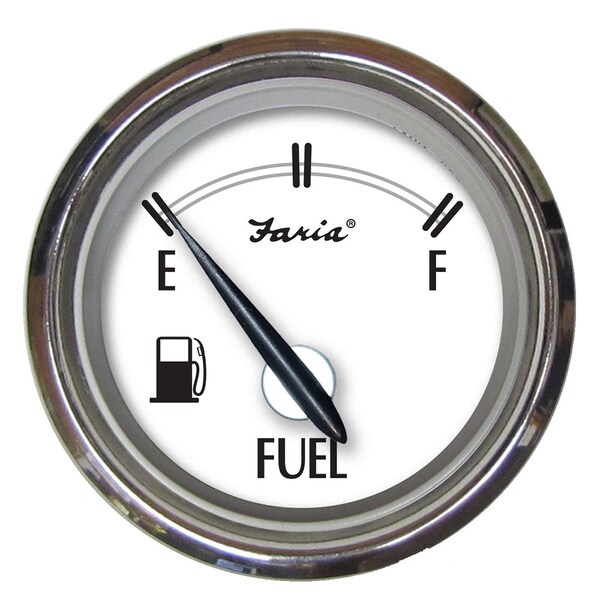 Faria Beede Instruments Faria Newport SS 2" Fuel Level Gauge - E-1/2-F ...