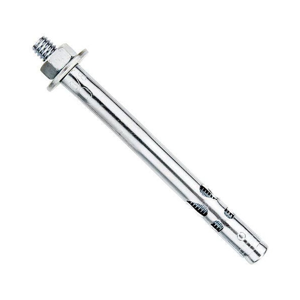 Powers Sleeve Expansion Anchor, 3/4" Dia, 8-1/4" L, Carbon Steel Zinc ...