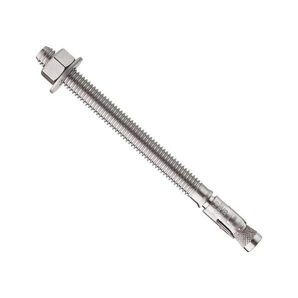 Powers Fasteners Wedge Expansion Anchor, 3/8" Dia., 3-3/4" L, Stainless ...