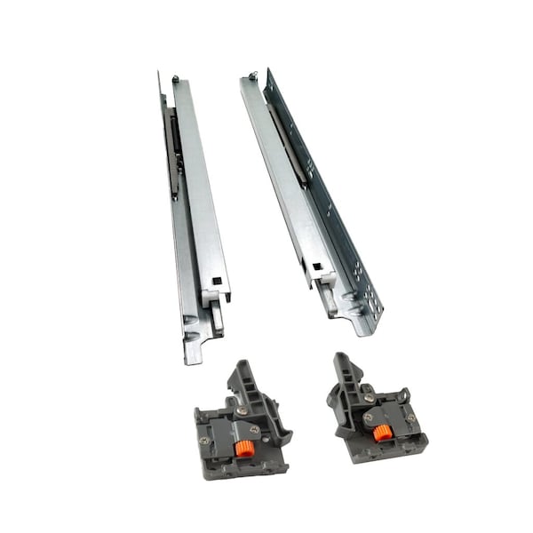 Dtc 15in Soft-close Full Extension Zinc Drawer Slide with Locking Clips ...