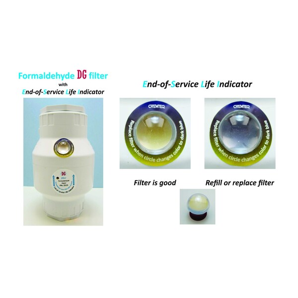 Chemteq Formaldehyde Vapor DG Filter-2515 with End-of-Service Life ...