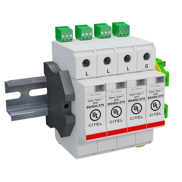 Citel Surge Protection Device, 3 Phase, 480V, 3 Wires DS44US-480D | Zoro