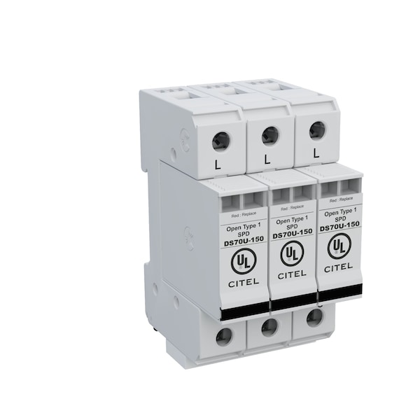 Citel Surge Protection Device, 3 Phase, 120/208V, 3 Wires DS73US-120Y ...