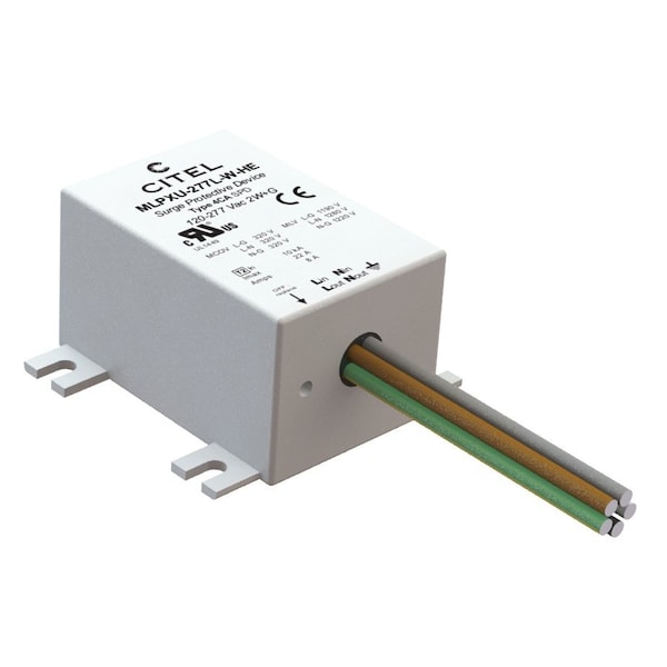 Citel Surge Protection Device, 1 Phase, 277V, 2 Poles, 2 Wires MLPXU ...