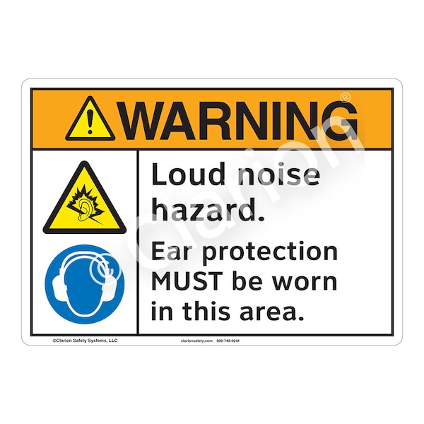 Clarion Safety Systems ANSI/ISO Compliant Warning Loud Noise Safety ...