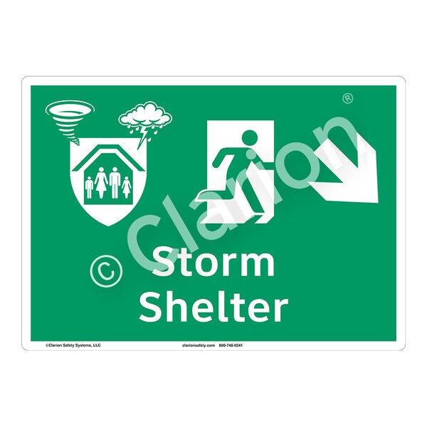 Clarion Safety Systems Storm Shelter Safety Signs Indoor ...