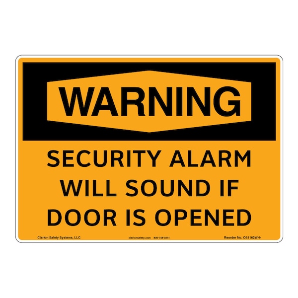 Clarion Safety Systems OSHA Compliant Warning/Security Alarm Safety ...
