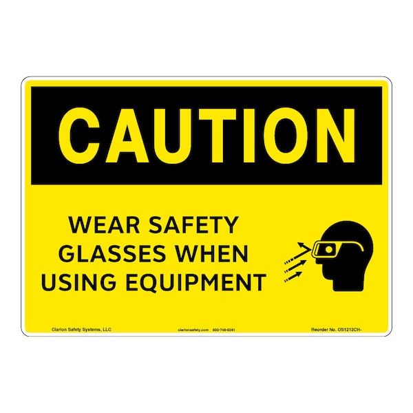Clarion Safety Systems OSHA Compliant Caution/Wear Safety Glasses ...