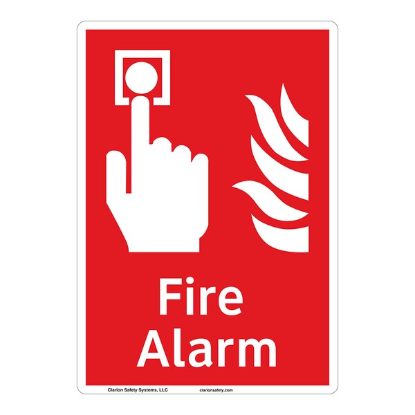 Clarion Safety Systems ANSI/ISO Compliant Fire Alarm Safety Signs ...